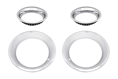 JEGS Stainless Steel Rally Trim Ring Set for 1968-1982 Chevrolet ...