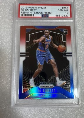 2019-20 Panini Prizm - Rookie RJ Barrett #250 Red White & Blue Prizm ...