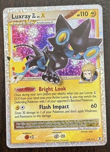 Luxray GL LV.X 109/111 Celebrations: Classic Collection Pokémon Card | eBay