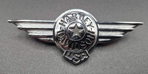 OEM Harley Davidson Chrome Winged Emblem Logo 20140 New Old Stock ...