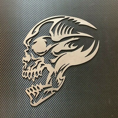Skull 3 Plasma Cut Metal Wall Art--Garage, Rat Rod, Man Cave | eBay