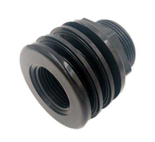 4 x bulkhead fitting 1" 1 inch ABS Threaded x Threaded + 2 NBR Rubber ...