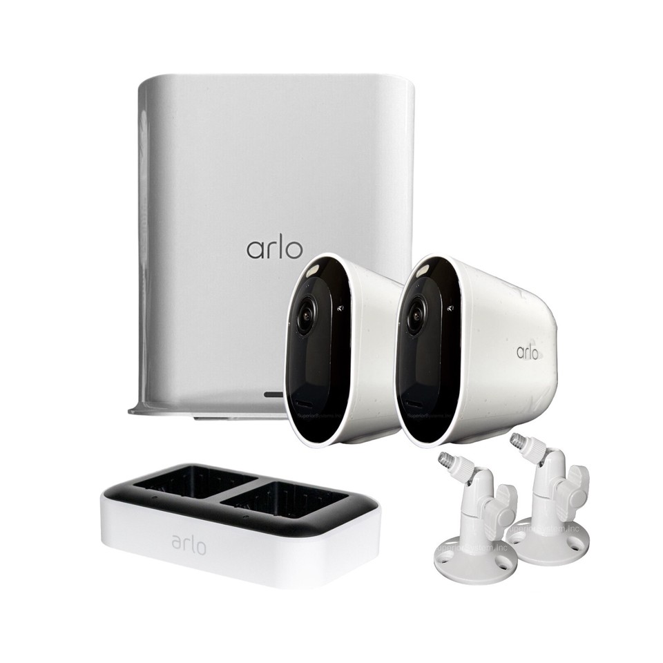 Arlo Pro 4 Wireless 2K Security Camera System, SmartHub VMB4540, an ...