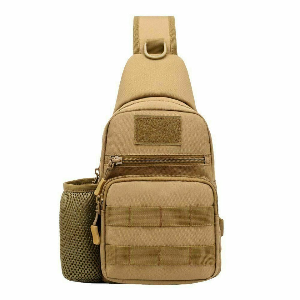 Small Tactical Military Sling Chest Pack Bag Molle Daypack IPad Mini ...