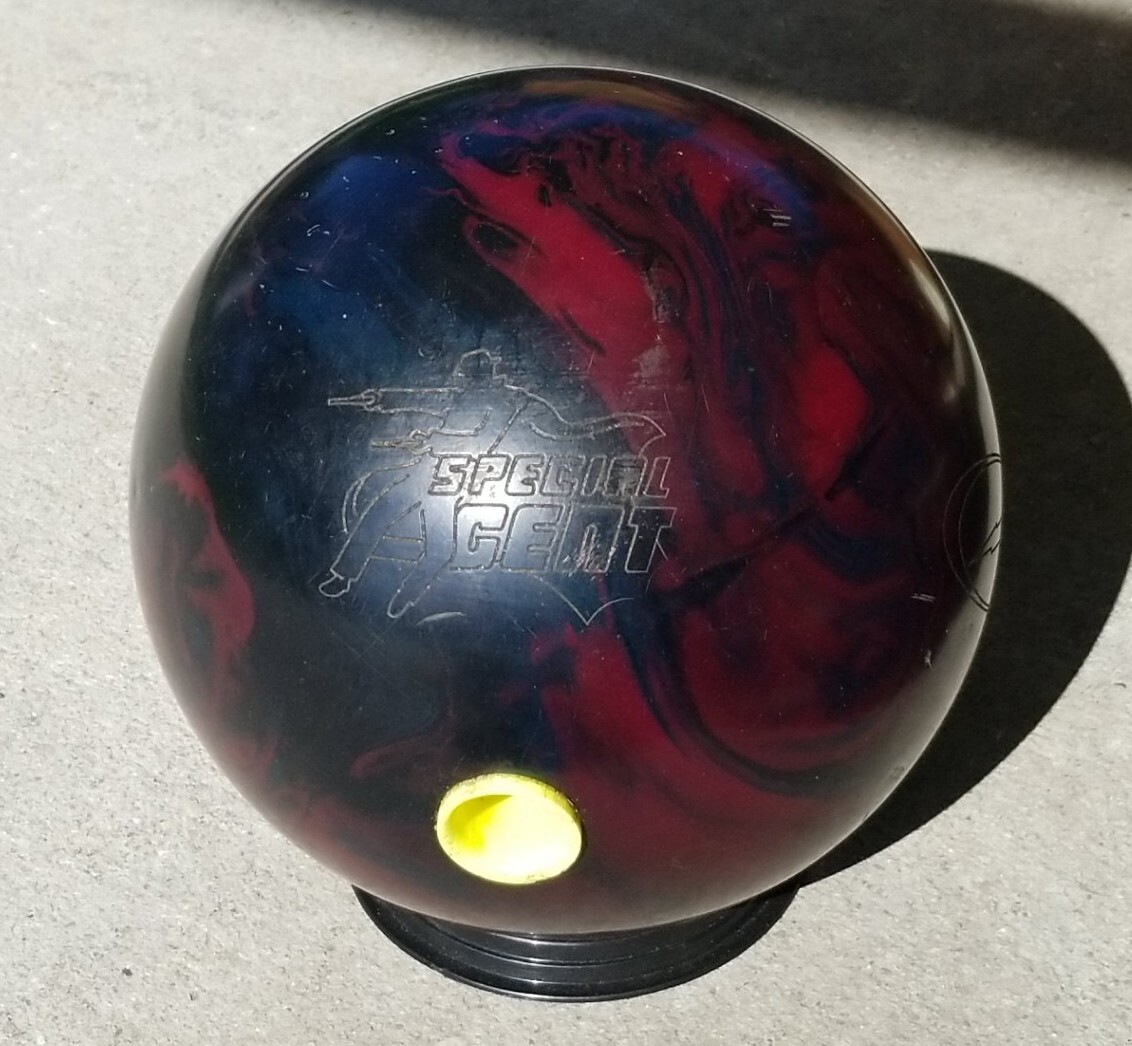 Vtg 13 lb 9.1 oz STORM SPECIAL AGENT Reactive Resin Bowling Ball CRANBERRY RH | eBay