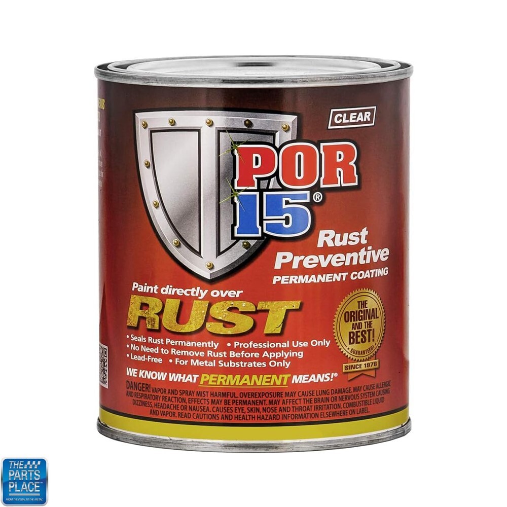 POR-15 Rust Preventive Coating Clear 1 Pint Stop Rust & Corrosion ...