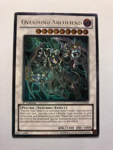 Yugioh Overmind Archfiend EXVC-EN044 Ultimate Rare 1st Edition Near ...