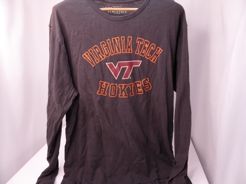 Virginia Tech VT Hokies Colosseum Athletics Long Sleeved Gray T Shirt ...