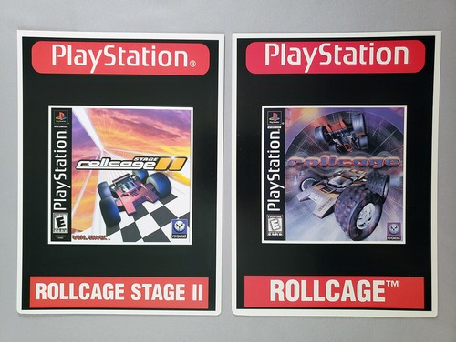 Rollcage & Rollcage Stage II 2 Toys R Us VIDPRO CARDS- PlayStation PS1 ...