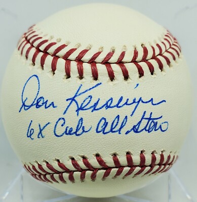 Don Kessinger 6x Cub All Star Chicago 1969 Autographed Signed OML ...