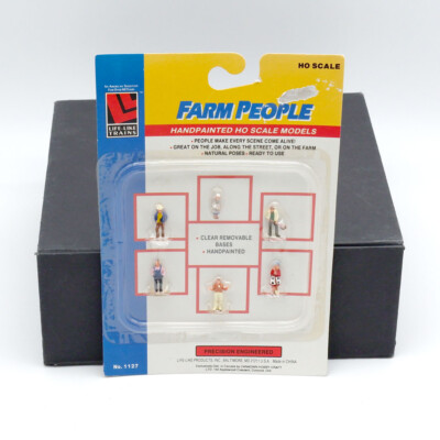 HO 1/87 Scale Life-Like Scene Master #1127 Farm People 6-Piece Figure ...