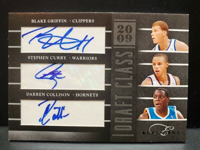 2010-11 Panini Draft Class Signatures Griffin Collison Stephen Curry ...