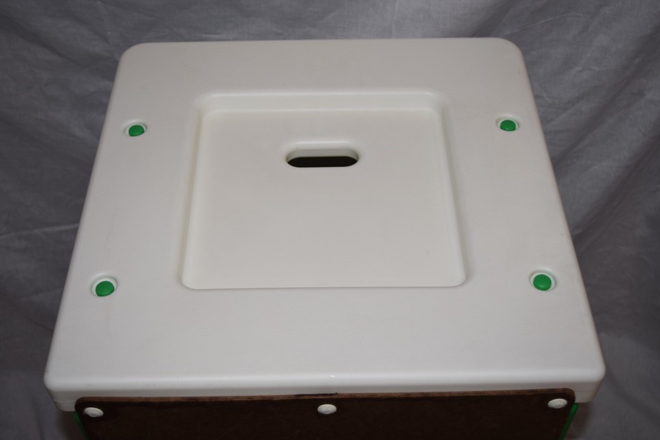 Vintage Little Tikes Tykes Kid Child Size Toybox Toy Box Green Blue ...