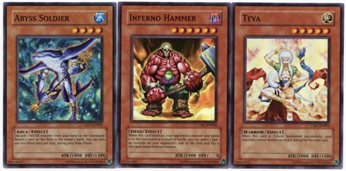 Yu Gi Oh Abyss Soldier, Inferno Hammer, Teva Video Game Promo CMC Super ...