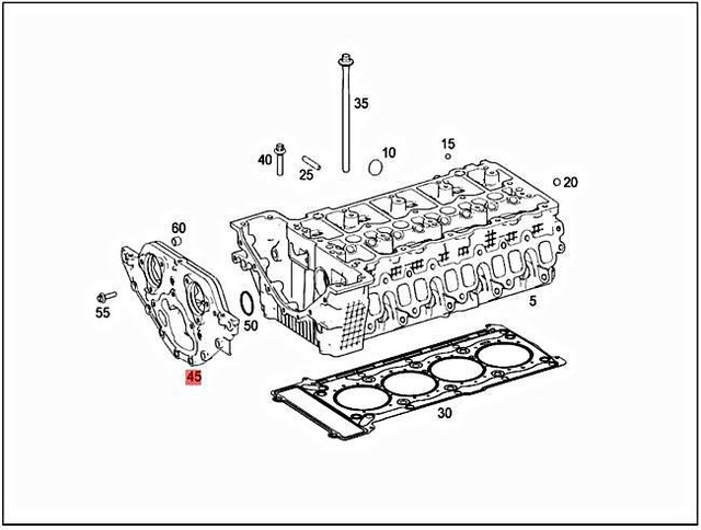 Genuine Mercedes-Benz Front Cover 2710161406 OEM for sale online | eBay