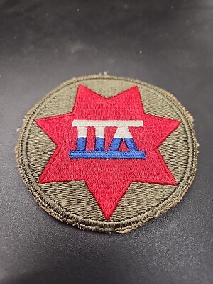 WWII 7th Army Corps ORIGINAL patch RARE in GOOD CONDITION | eBay