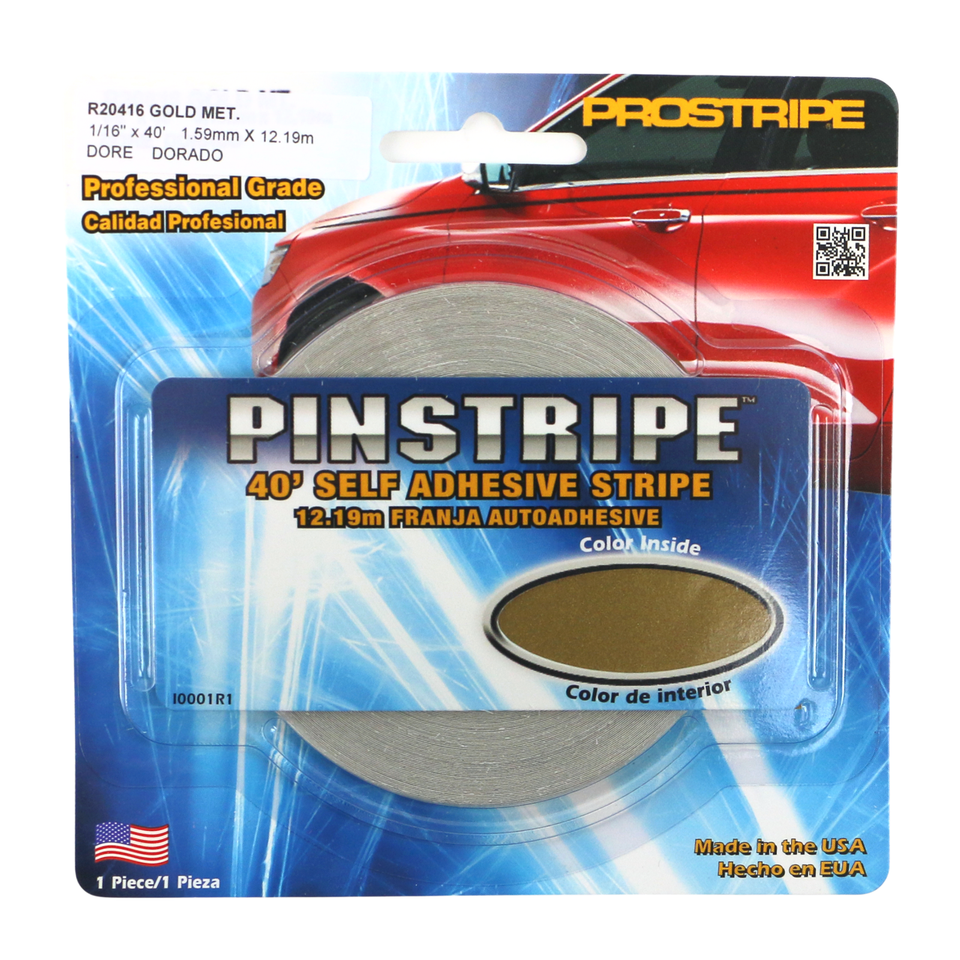Sharpline Prostripe Pinstriping Tape: 1/16 in. x 40 ft. (Gold Metallic ...