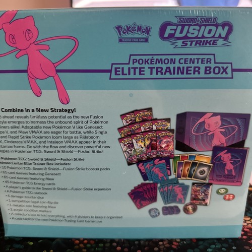 Pokémon Center Exclusive SWSH Fusion Strike Elite Trainer Box New ...
