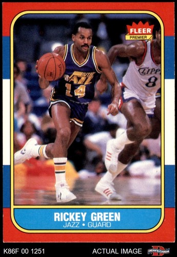 1986 Fleer #39 Rickey Green Jazz Michigan 7 - NM | eBay