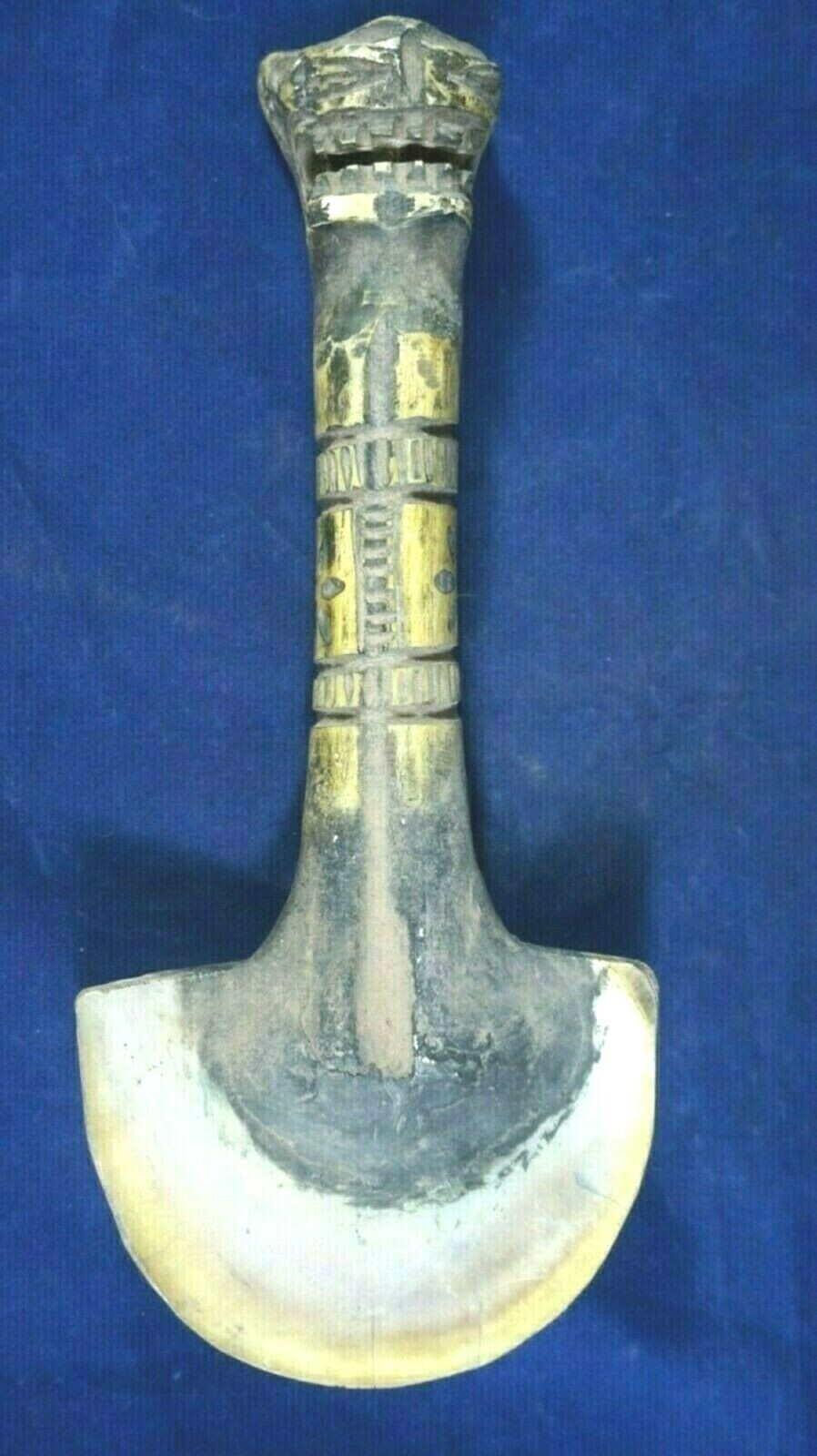 Peruvian Ceremonial Feline knife - made in wood and spondylus | eBay