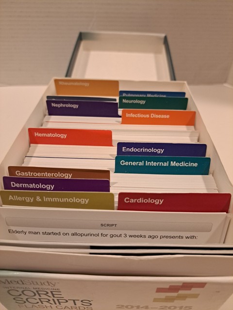 2014-2015 Internal Medicine Core Scripts Flash Cards by MedStudy ...