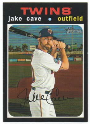 Jake Cave 2020 Topps Heritage #710 SP Short Print Minnesota Twins | eBay
