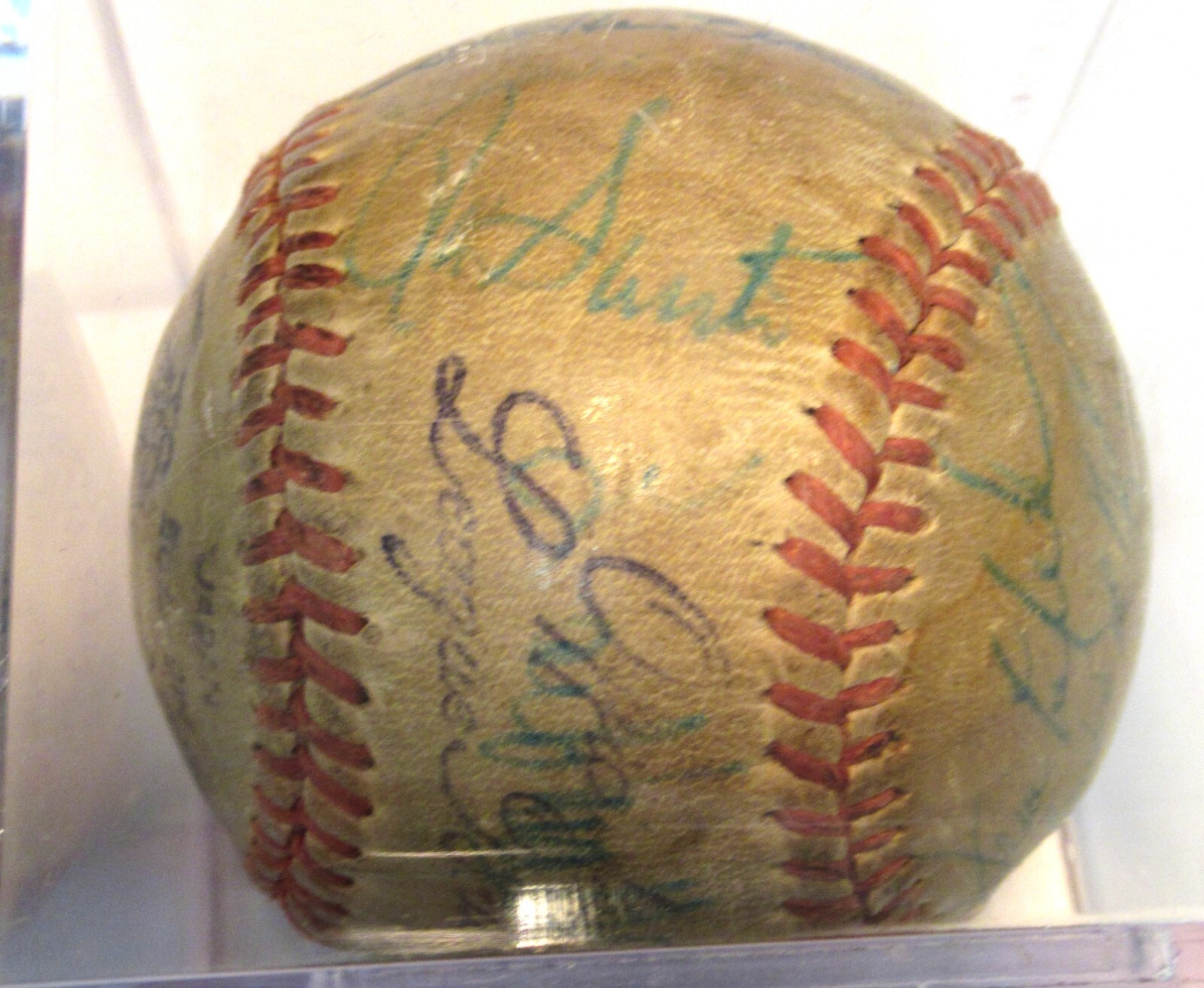 1968-69 YANKEES AND LA DODGERS AUTOGRAPHED BALL GREAT SIGNATURES ...