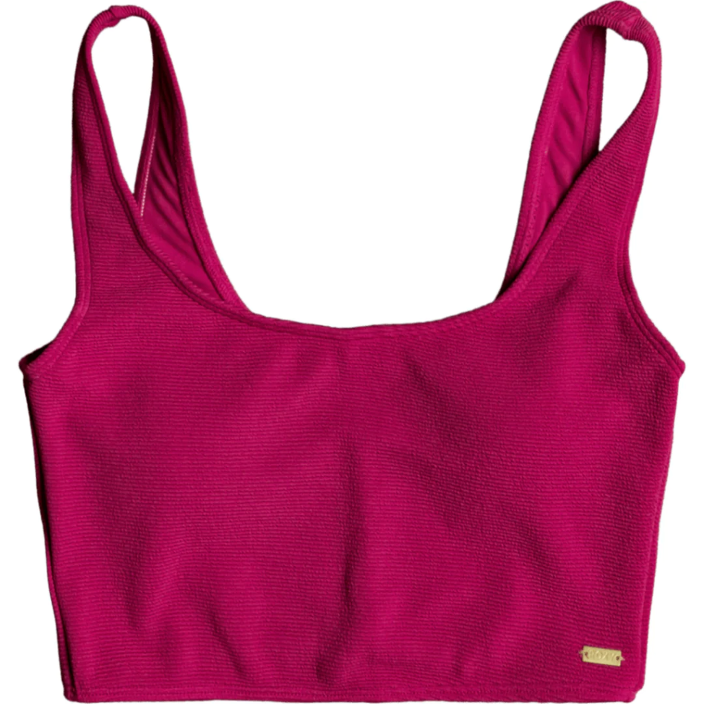NWT Roxy Casual Mood Cerise Hot Pink Cropped Tank Top Sz Woman's Large ...