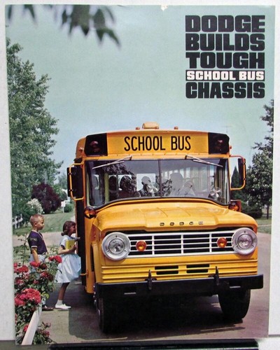 1966 Dodge School Bus Chassis Dealer Sales Brochure REV | eBay