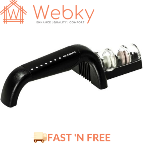 Global 2 Stage Ceramic Water Knife Sharpener - Black | eBay