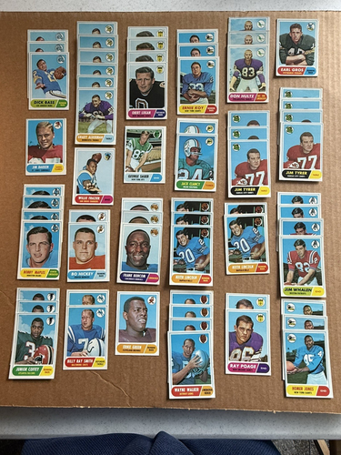 1968 Topps Football 360+ Card Lot, over 160 Different + 4 Stand-ups | eBay
