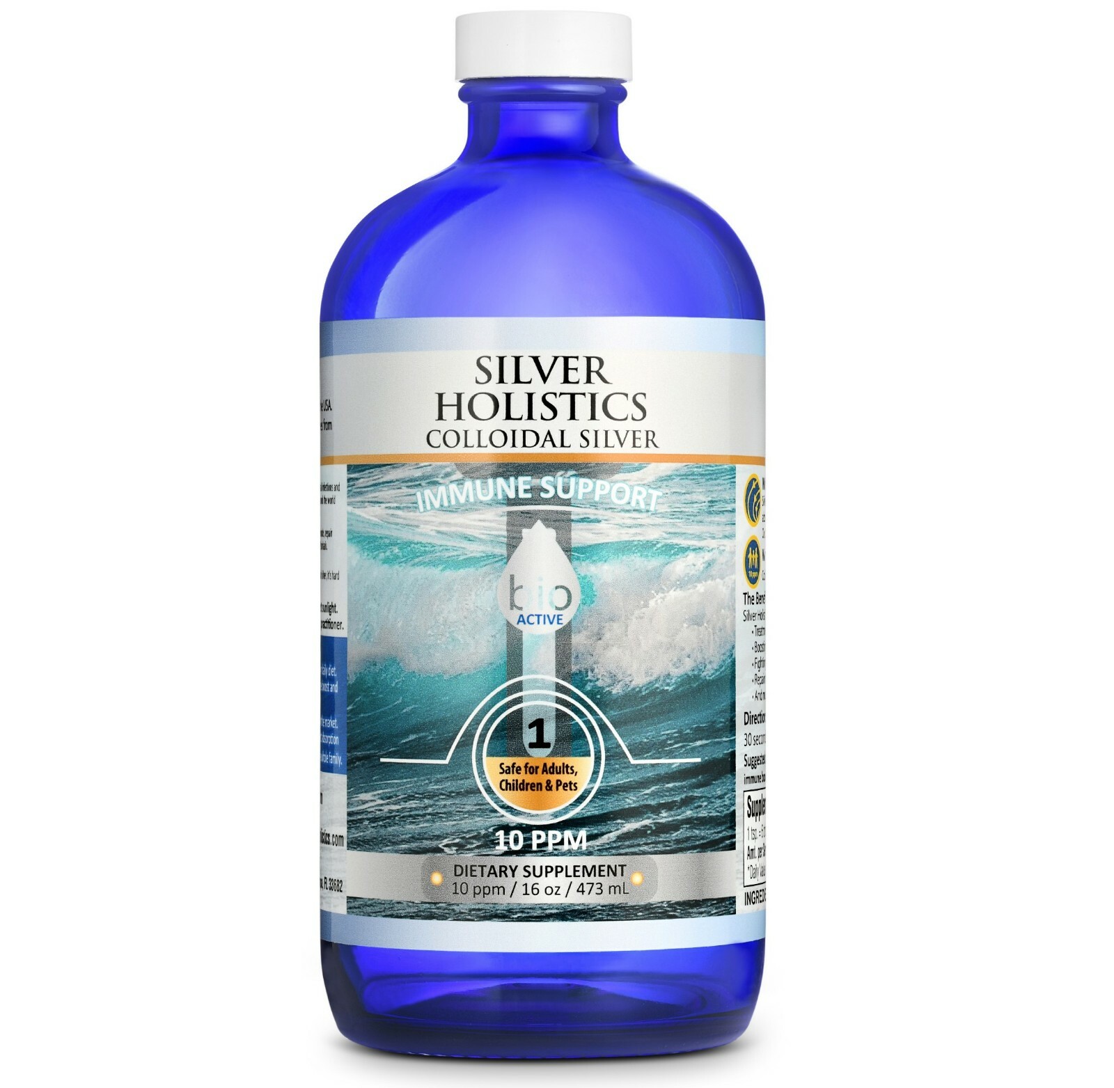 Silver Holistics Colloidal Silver Spray Immune Support Supplement Nano ...