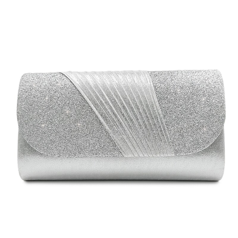 Pleated Flip Handbags Clutch Purse Shoulder Evening Bag Formal Party ...