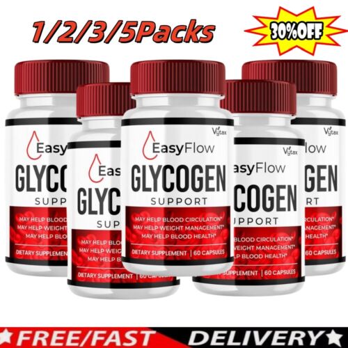 EasyFlow Glycogen Support Pills, Easy Flow Capsules Blood Support (1/2 ...