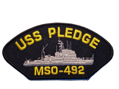 USS Pledge MSO-492 Ship Patch - Great Color - Veteran Owned Business | eBay
