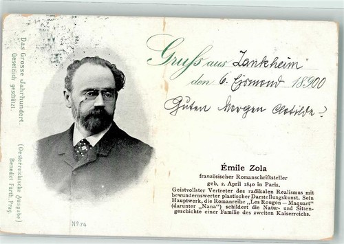 10665190 - Portrait Emile Zola Krotoschin Collection Das grosse ...