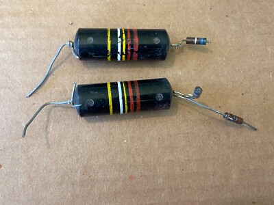2 Sprague Bumble Bee .22 uf 10% 400v Capacitors TEST AMAZING .22 uf LOW ...