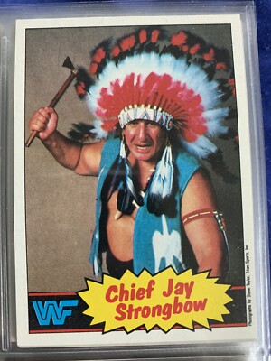 Lot of 2 Chief Jay Strongbow 1985 WWF Topps wrestling cards | eBay