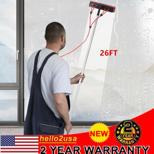 26FT Water Fed Brush Fit Window Solar Panel Cleaning Washing High ...