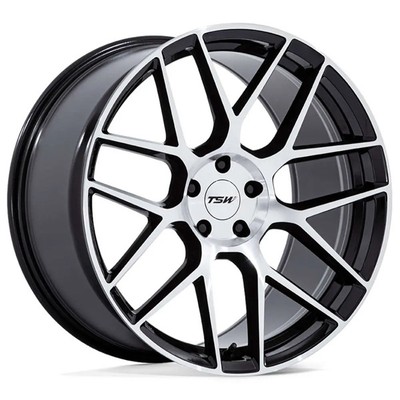 TSW Wheels Lasarthe TW002 Gloss Black Machined 22x10.5 38mm Offset ...