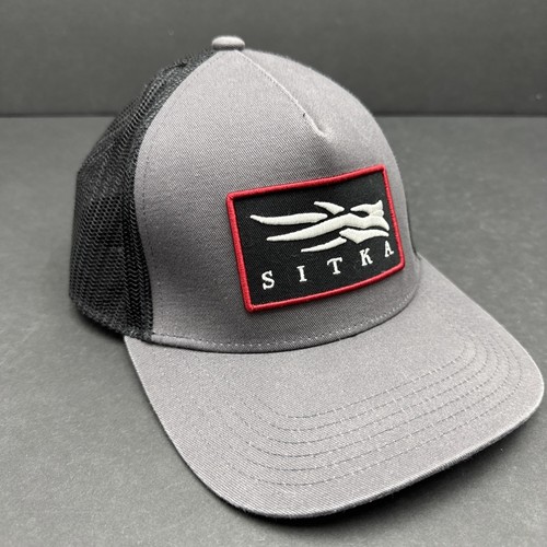 Sitka Hunting Gear Patch Hat Cap Snapback Trucker High Profile Gray and ...