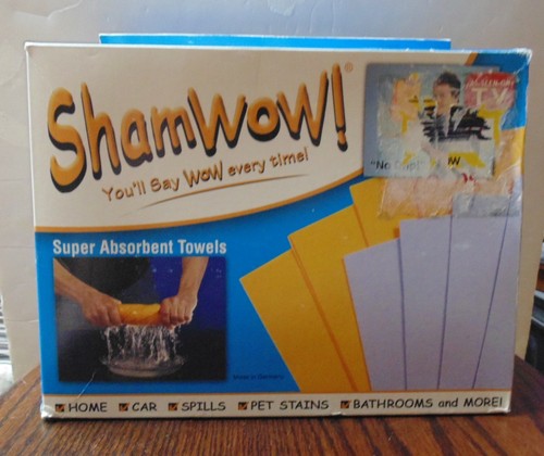 ORIGINAL ShamWow! AS SEEN ON TV 4 Large Towels 4 Mini Towels NIOB | eBay