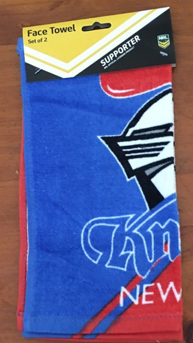 NRL NEWCASTLE KNIGHTS FACE WASHER FACE TOWEL SET OF 2 BRAND NEW | eBay ...