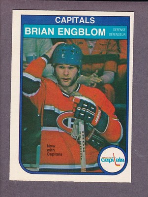 1982-83 O-Pee-Chee OPC Hockey Brian Engblom #362 Canadiens Capitals NM ...