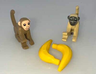 NEW LEGO Monkeys with Bananas Animals - Wildlife Rescue Camp 60307 ...