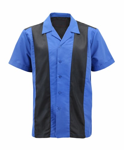Men’s Vintage Casual Two Tone Button Down Classic Retro Guayabera ...