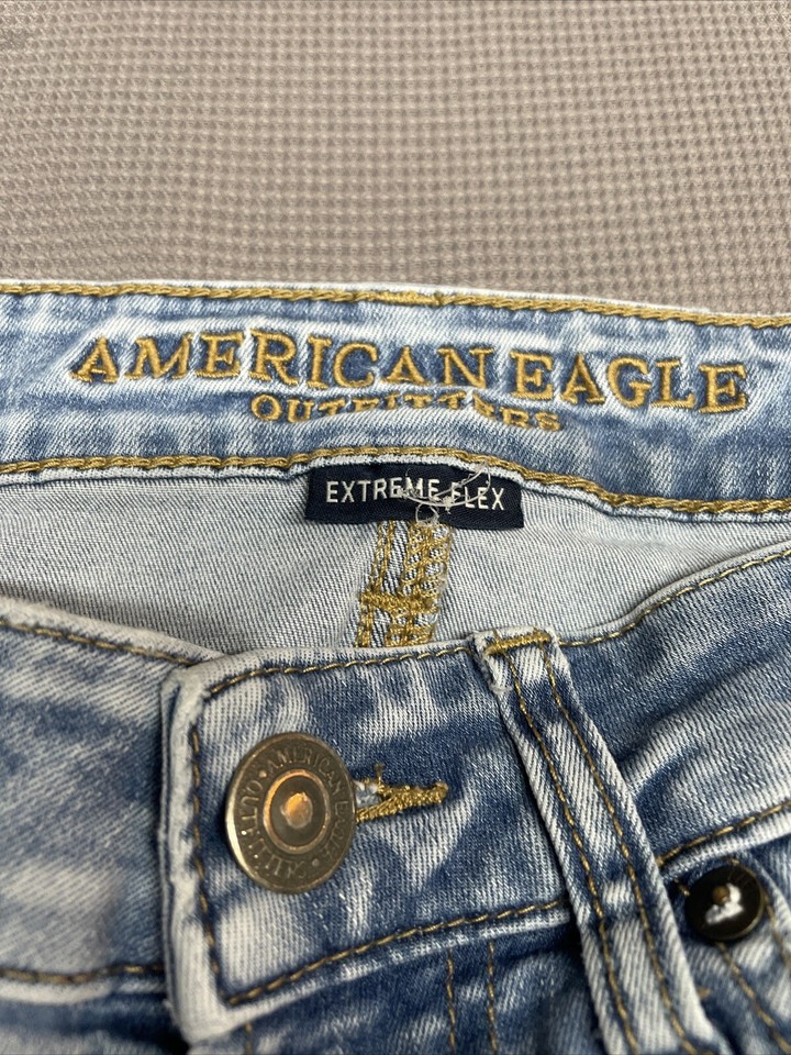 American Eagle Men's Blue Jeans Next Level Flex Slim Straight Size 29x30 | eBay