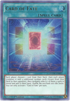 Yu-Gi-Oh Card - DUOV-EN052 - CARD OF FATE (ultra rare holo) - NM/Mint ...