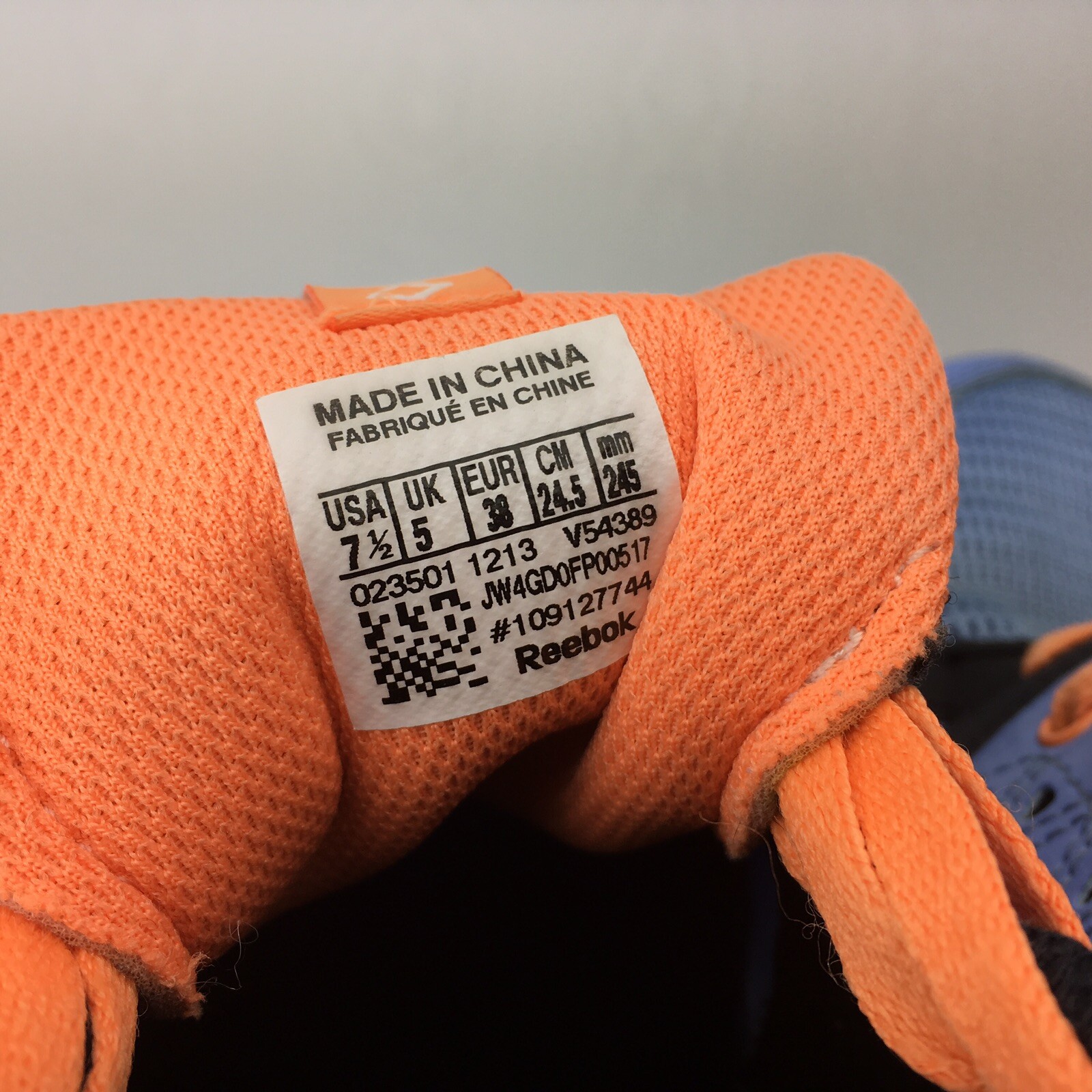 Reebok Womens Blue Orange 3D Fuse Frame Running Athle… - Gem