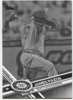 JAMES PAZOS 2017 Topps Update BLACK & WHITE NEGATIVE - SEATTLE MARINERS ...